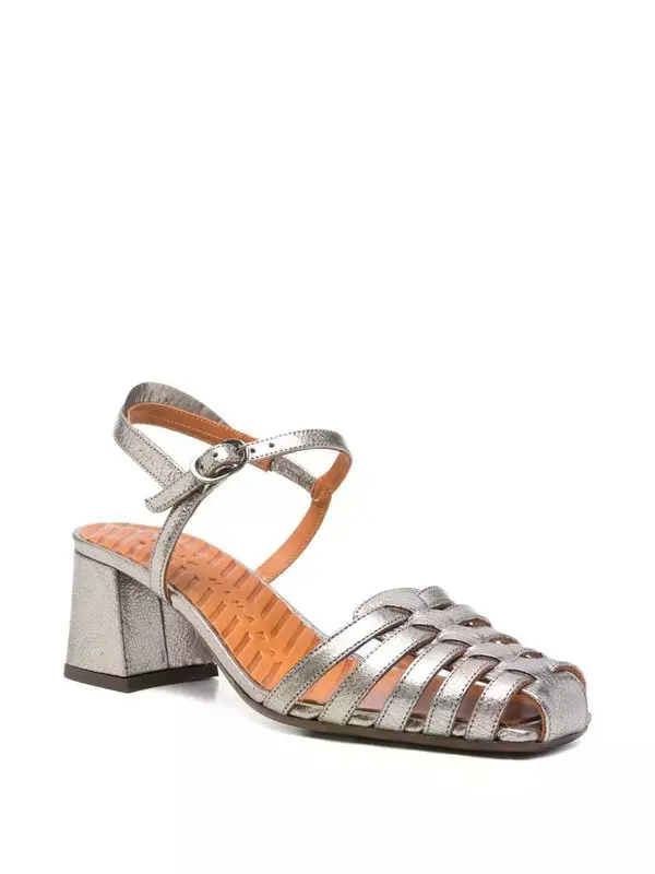 Chie Mihara Metallic Cage Sandals