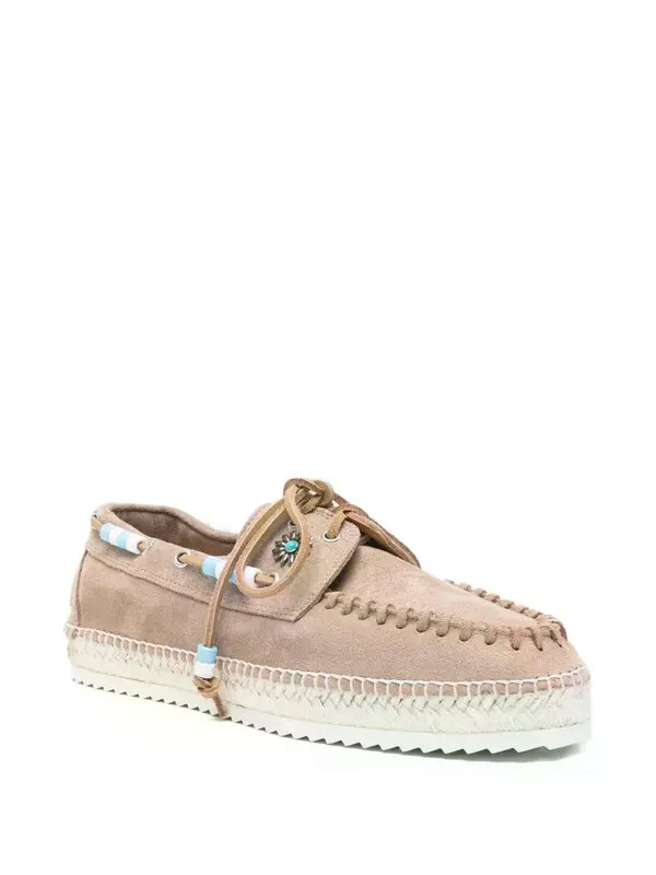 LAGOA Nautico Beaded Suede Boat Shoes