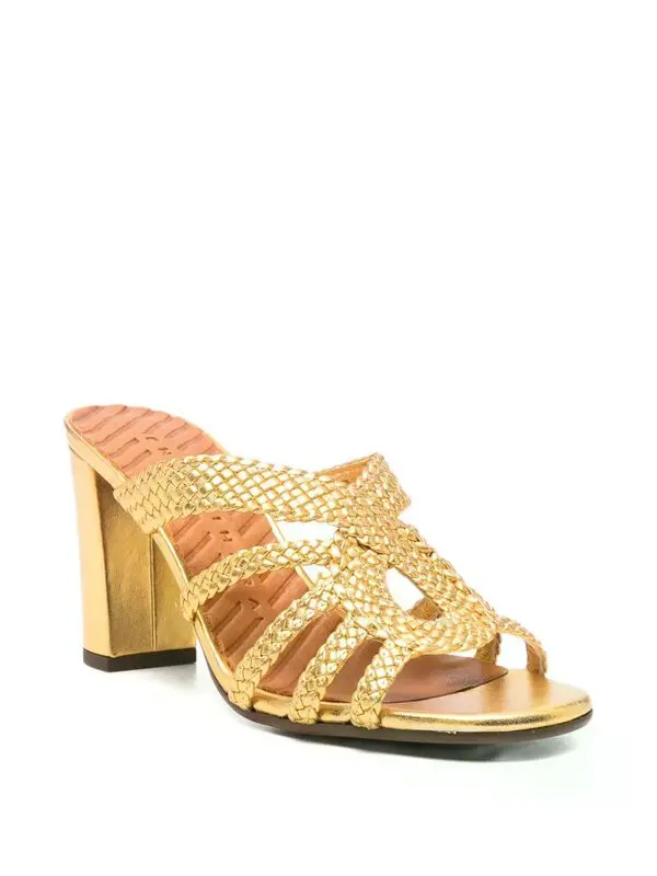 Chie Mihara Beloni Woven Metallic Sandals
