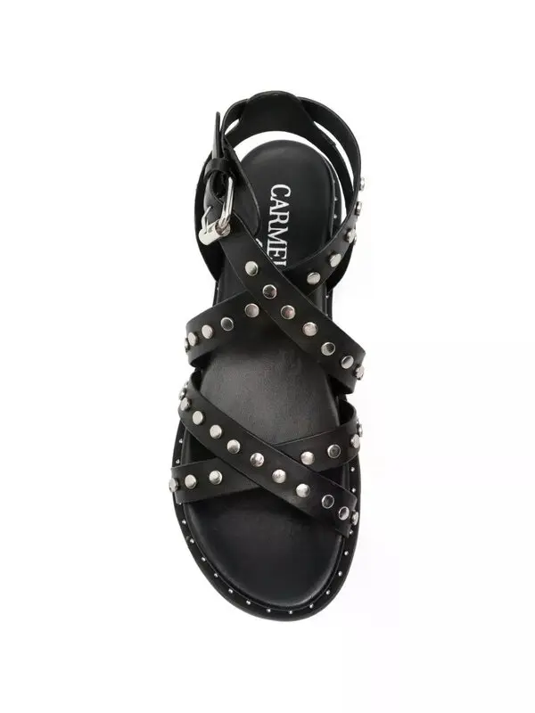 CARMELA Stud-embellished Leather Sandals