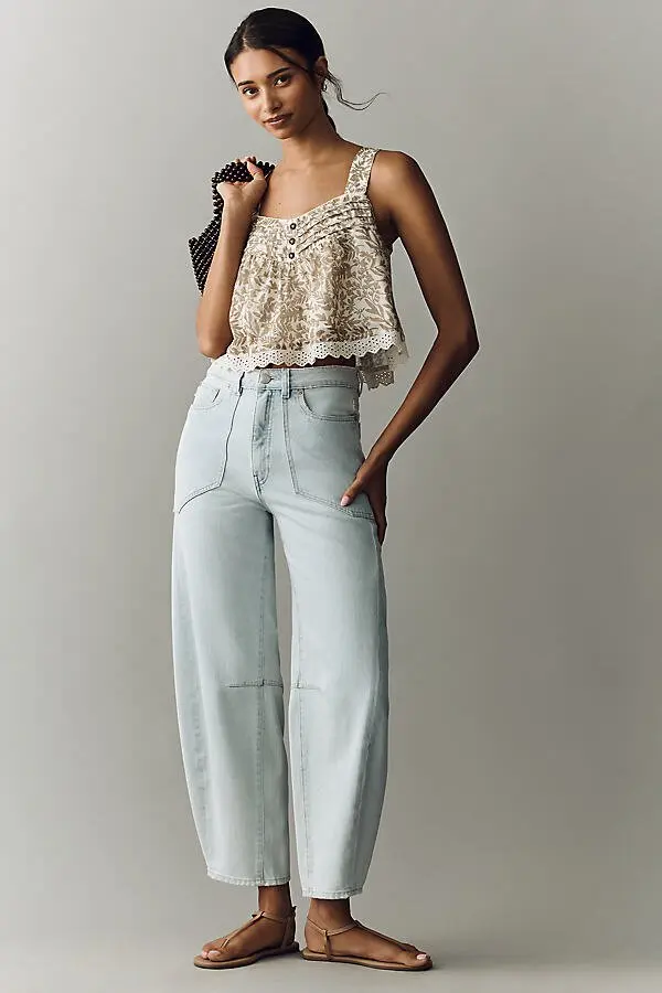 Greylin Wanda Pintucked Top In Tencel And Nylon