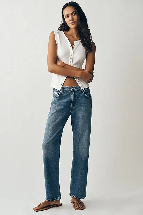 Citizens Of Humanity Anissa Mid-rise Straight Jeans - Alma