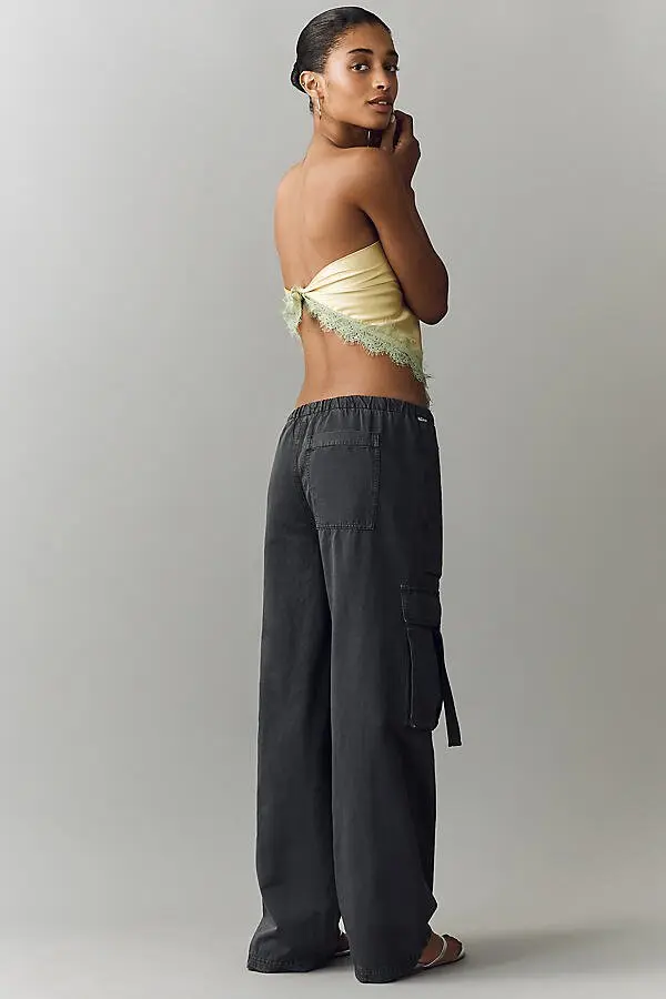 Citizens Of Humanity Andira Cargo Pants In Cotton-linen - Charcoal