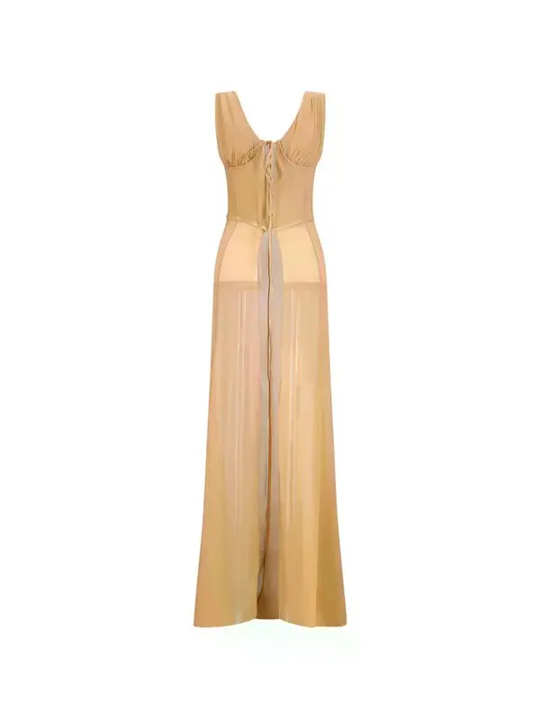 Giuseppe Di Morabito Sleeveless Lace-up Top - Neutrals
