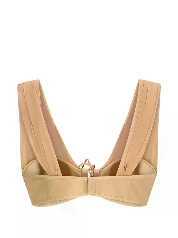 Giuseppe Di Morabito Draped Lace-up Bra