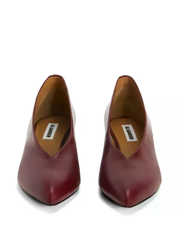 JIL SANDER Pointed-toe Leather Pumps