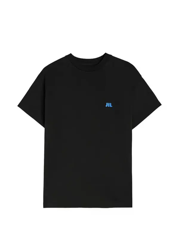 JIL SANDER Relaxed-fit Cotton Crew-neck T-shirt With Embroidered Jil Logo - Black