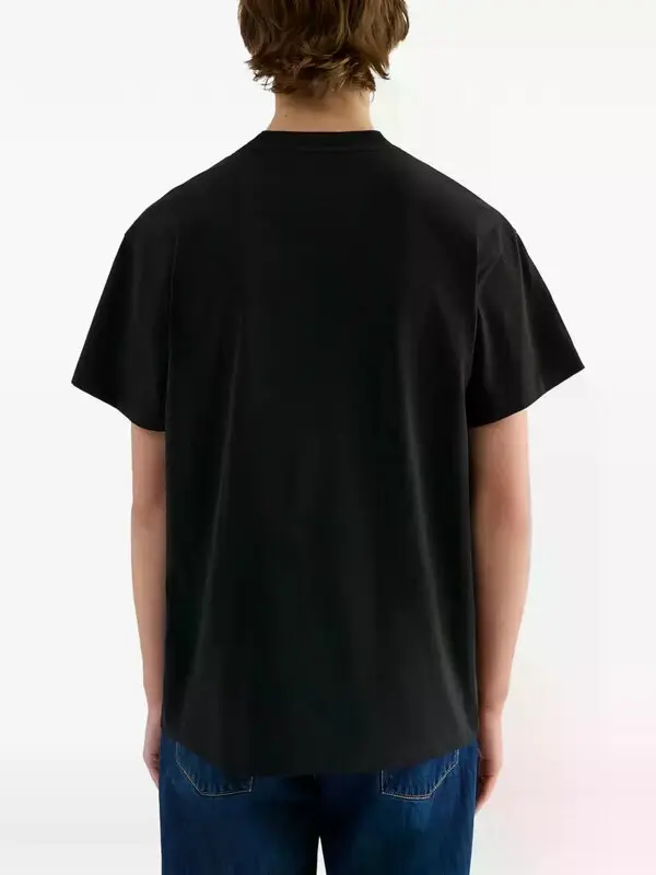 JIL SANDER Relaxed-fit Cotton Crew-neck T-shirt With Embroidered Jil Logo - Black