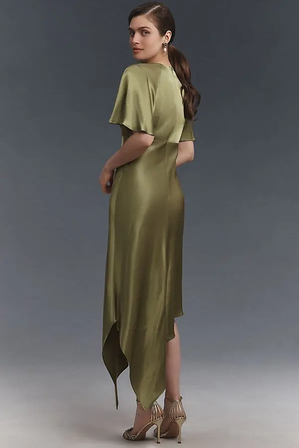 MARE MARE Asymmetrical Maxi Slip Dress