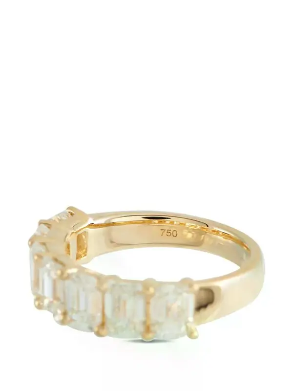 LB EXCLUSIVE Emerald-cut Diamond Ring In 18k Yellow