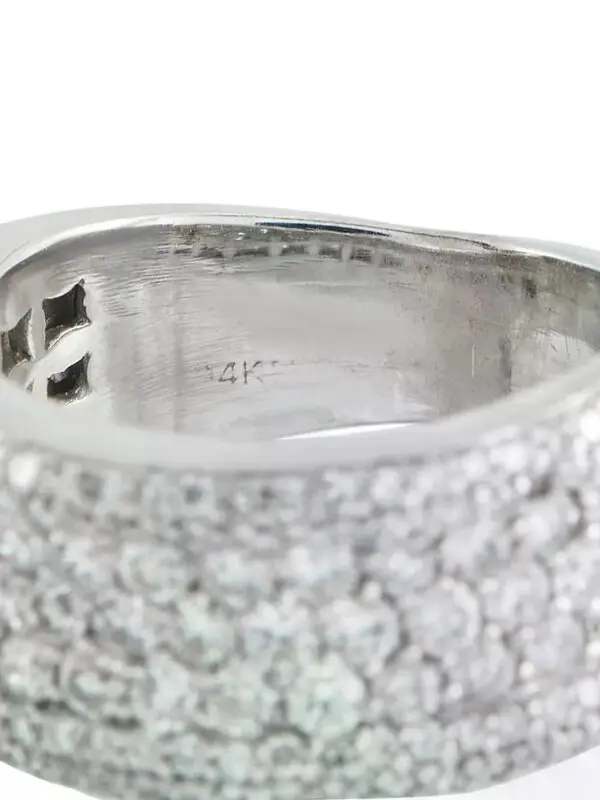 LB EXCLUSIVE 1.08 Carat Diamond Band Ring In 14k White Gold