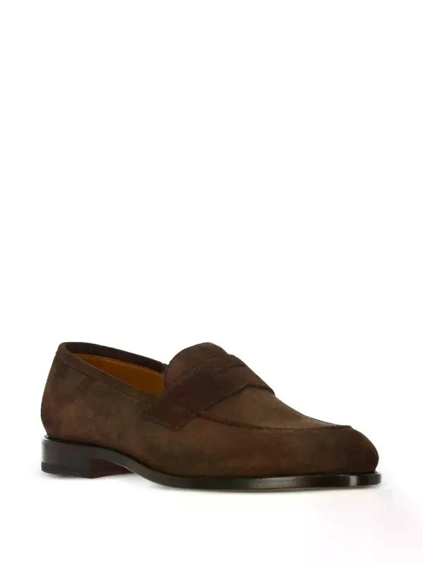ORTIGNI Suede Penny Loafers