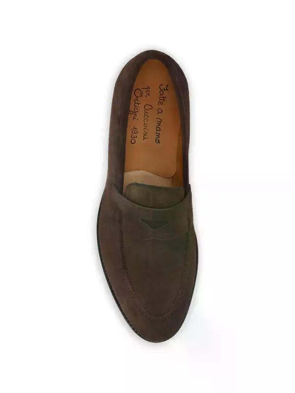 ORTIGNI Suede Penny Loafers