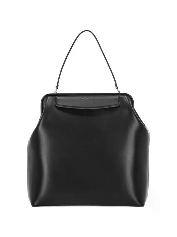 Carven Large Carmen Leather Tote Bag - Black