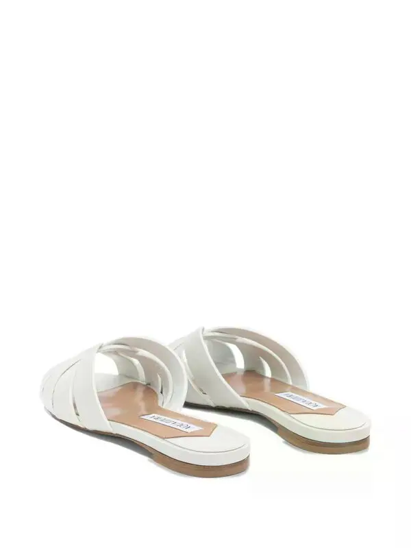AQUAZZURA Knotted-strap Leather Sandals