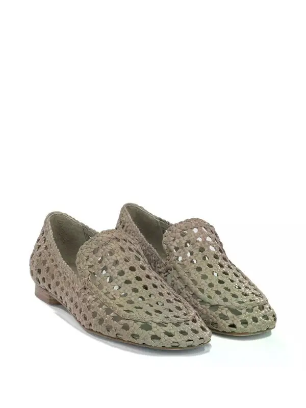 TONI PONS Woven Leather Loafers