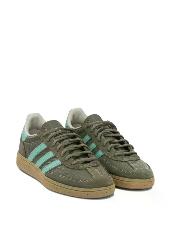 Adidas Handball Spezial Croc-effect Low-top Sneakers - Green