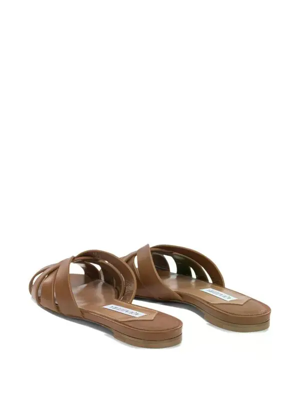 AQUAZZURA Intertwined Leather Sandals