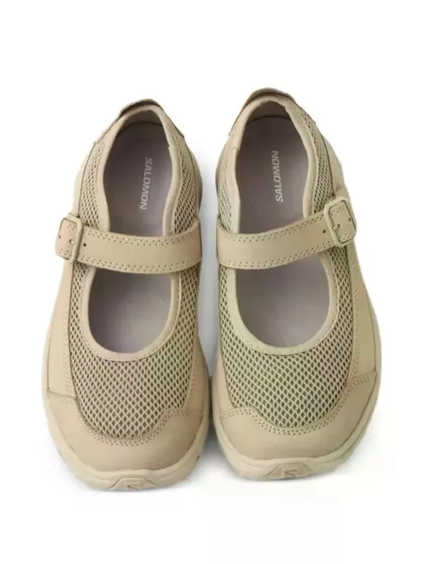 SALOMON Paneled Buckle-strap Sneakers - Neutrals