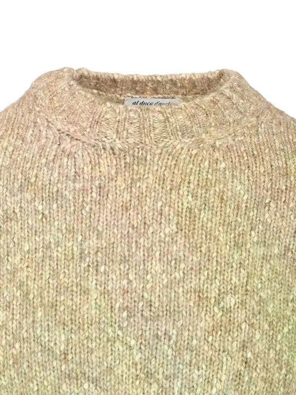AL DUCA D’AOSTA 1902 Cream Chunky-knit Crew Neck Sweater