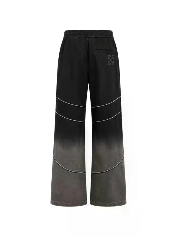 Off-White Gradient Effect Wide-leg Trousers