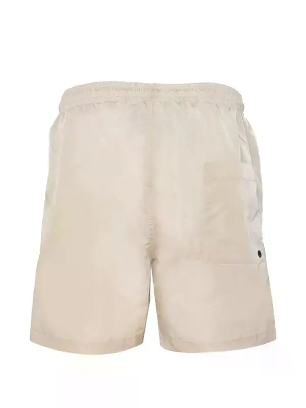 LOW BRAND Drawstring Swim Shorts With Logo Patch