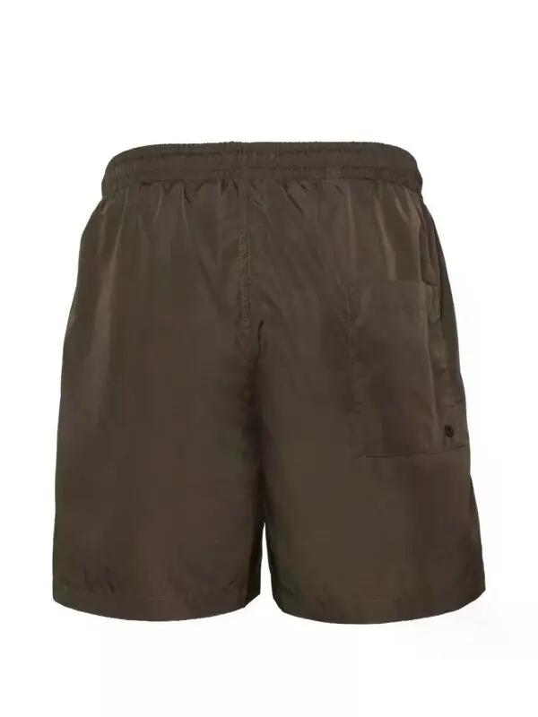 LOW BRAND Logo-patch Drawstring Swim Shorts