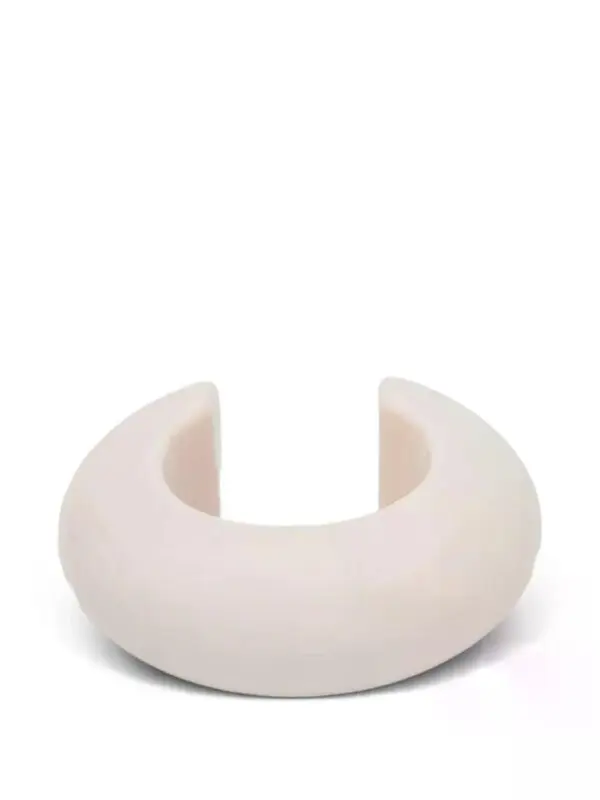 NEEKA STUDIOS Big Bangle Bracelet - White