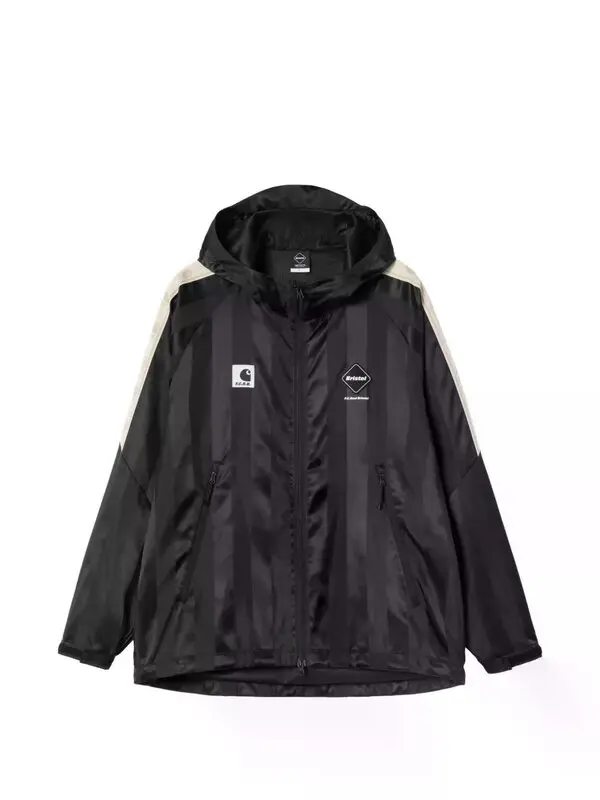 Carhartt Work In Progress X F.c.real Bristol Warm Up Hooded Jacket - Black
