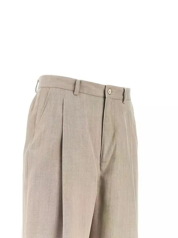 CMMN SWDN Pleated Twill-weave Trousers
