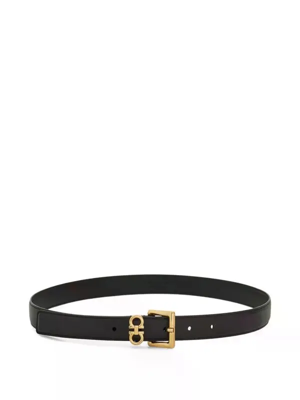 FERRAGAMO Gancini Buckle Leather Belt