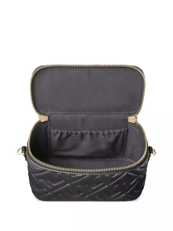 Fendi Ff-embossed Leather Make-up Bag