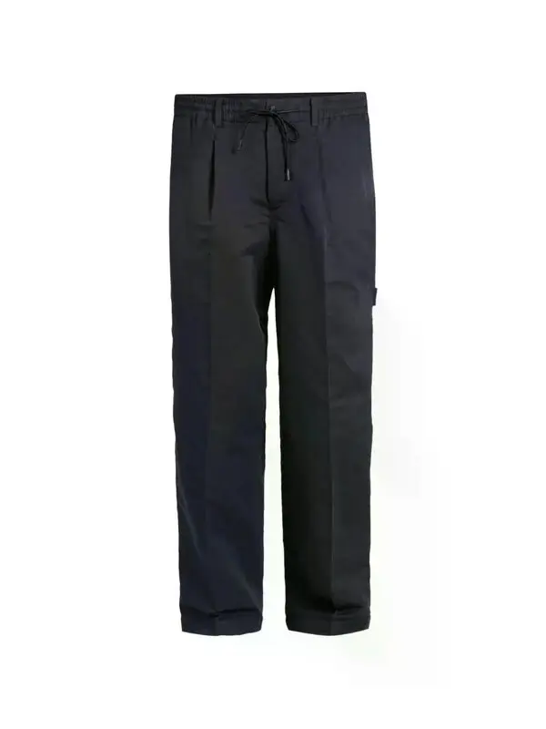 PT TORINO Pleated Drawstring Trousers - Black