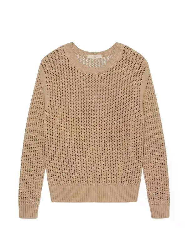 ZANONE Open-knit Cotton Sweatshirt