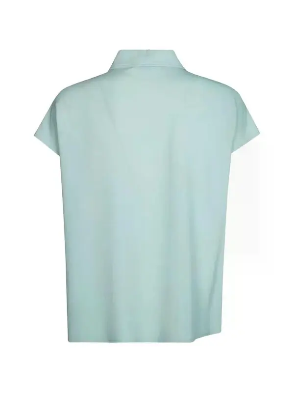 GLANSHIRT Short-sleeve V-neck Blouse