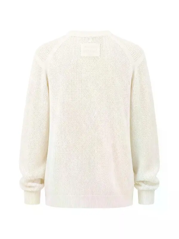 Maison Kitsuné Open-knit Crewneck Sweater