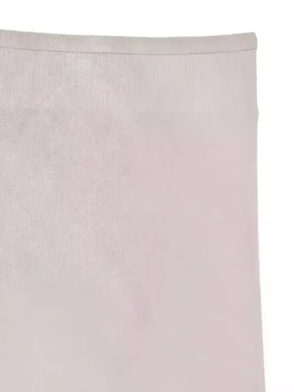 Rick Owens Calf Bias Ribbed-knit Maxi Skirt - Grey