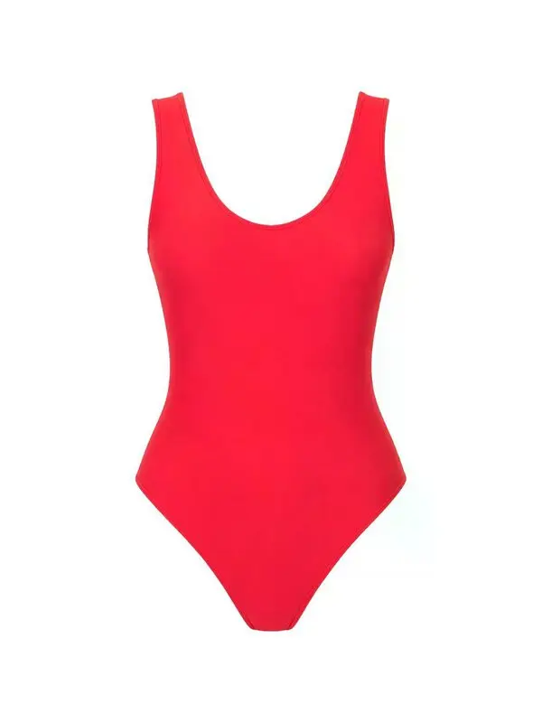 AGOLDE Tora Bodysuit In Vermilion