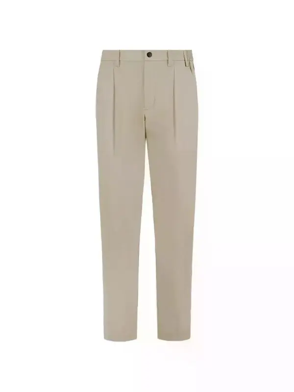 PEOPLE OF SHIBUYA Kobra Pm931 Technical-stretch Pleated Trousers - Neutrals