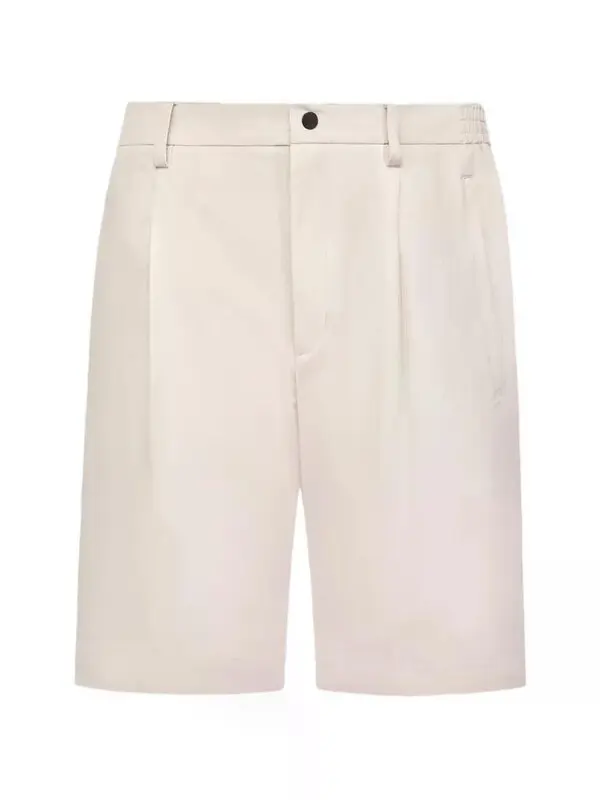 PEOPLE OF SHIBUYA Pleated Shorts - Neutrals