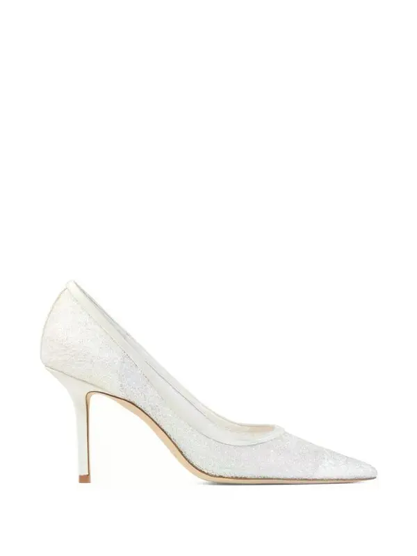 JIMMY CHOO Love 85 Pointed Pumps - Neutrals