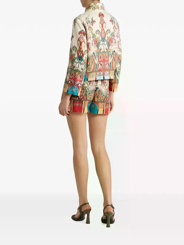 Etro Paisley-print Cropped Jacket