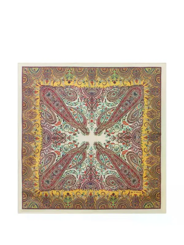 Etro Paisley-print Silk Pocket Square Scarf