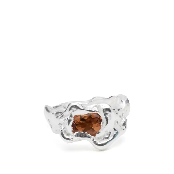 SIMUERO Ola Ring With Citrine - Orange