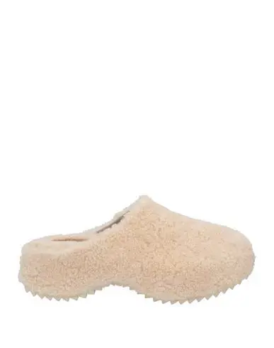 Inuikii Shearling Mules With Square Heel - Beige