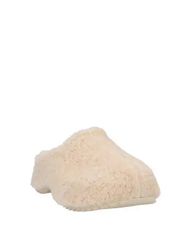 Inuikii Shearling Mules With Square Heel - Beige