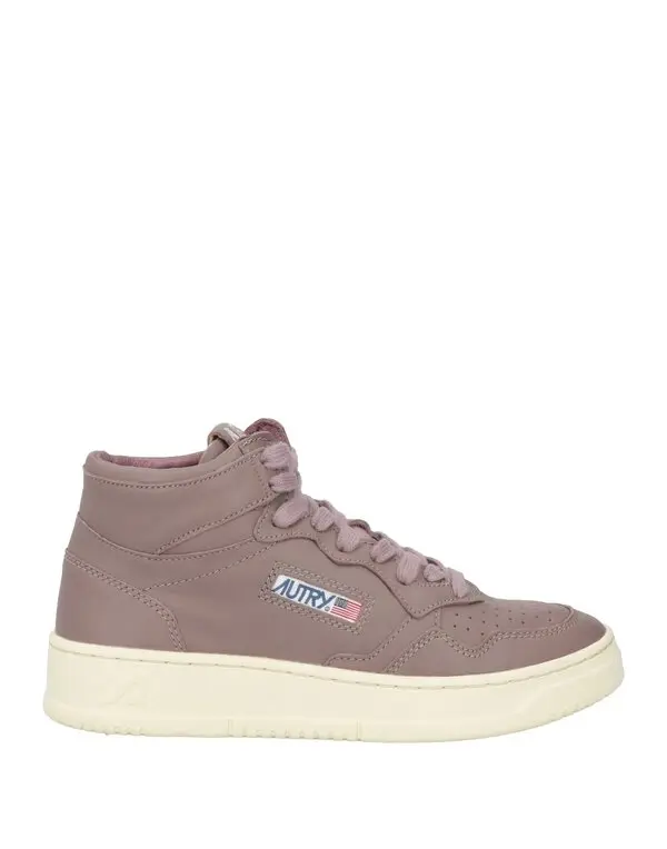 AUTRY Dark Goat Skin High-top Sneakers - Purple