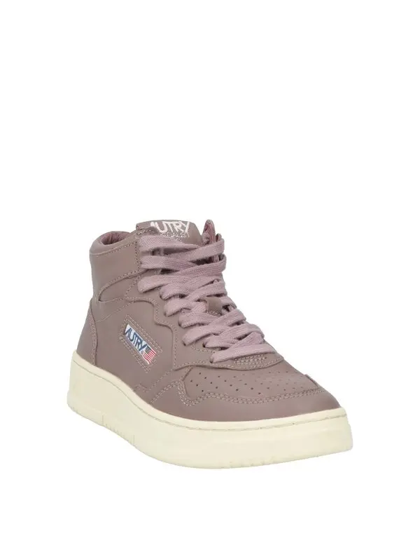 AUTRY Dark Goat Skin High-top Sneakers - Purple