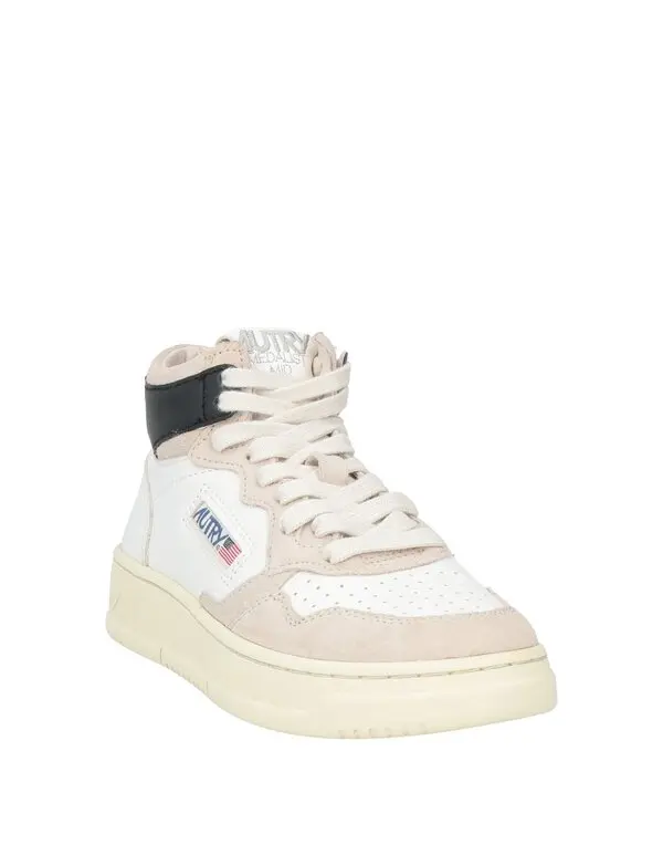 AUTRY High-top Sneakers In Goat Skin - Ivory