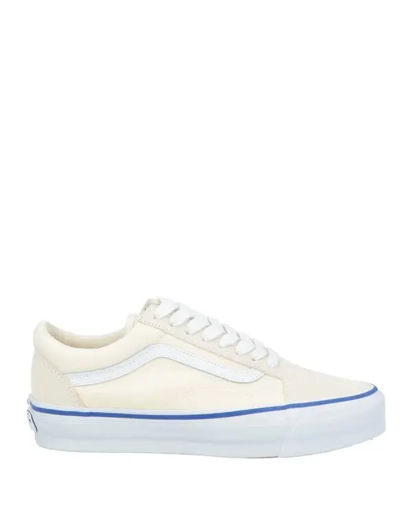 VANS Low Top Sneakers In Leather And Textile Fibers - White